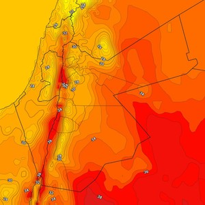 Jordan A Moderate Autumn Air Mass Approaching The Kingdom And A Drop