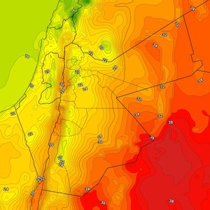 Jordan Marine Air Currents Rushing Behind The Khamsini Depression And