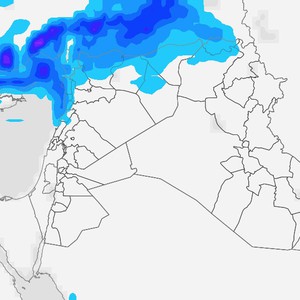 زخات رعدية من المطر في شمال غرب البلاد وأجزاء من شمالها والجزيرة ما بين