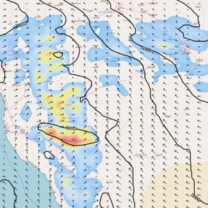 تحديث 725 صباحاً أمطار رعدية متوسطة إلى غزيرة متوقعة على أجزاء من