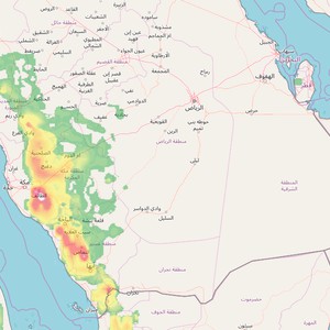 الثلاثاء والأربعاء ذروة الحالة الماطرة على مرتفعات غرب المملكة طقس