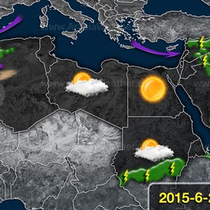 الطقس في الوطن العربي ليوم الثلاثاء طقس العرب