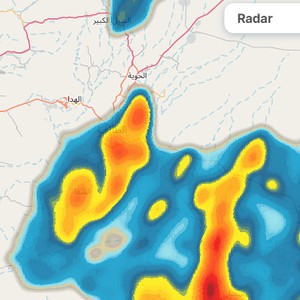Taif - 4:25pm | Thunder clouds advancing from the east, and the ...