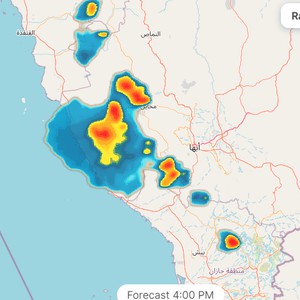 Saudi Arabia 400pm Thunder Clouds And Heavy Rain Now Over Parts Of