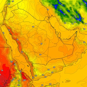 الخميس أجواء مستقرة على اغلب المناطق مع استمرار فرصة زخات رعدية جنوب
