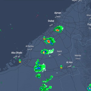 Emirates 350 Pm The National Center Of Meteorology Warns Of Heavy Rain And Downward Winds In