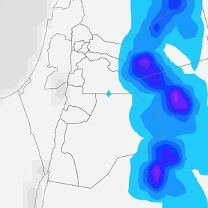 Jordan Warm Weather And Showers Of Rain In Some Areas Concentrated