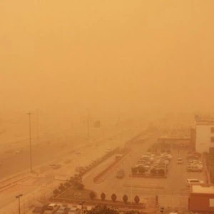 Saudi Arabia A Strong Dust Wave Affects Parts Of Tabuk Al Jawf And