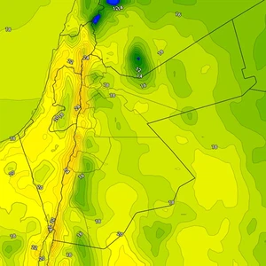 الأردن درجات الحرارة أعلى من مُعدلاتها المُعتادة الإثنين وازدياد دفئ