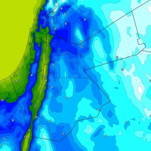Jordan | The weather begins to settle down tonight, while remaining ...