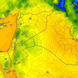 الأردن ازدياد تأثير الكتلة الهوائية المعتدلة الأحد والإثنين وأجواء