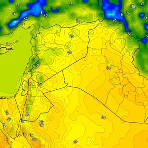 العراق بعد الأمطار الرعدية ارتفاع على درجات الحرارة الثلاثاء لتصبح