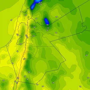 Jordan Slightly Below Average Temperatures And Sunny Weather Monday