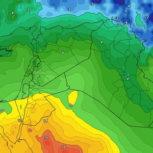 Jordan A Warm Air Front Crosses The Kingdom On Tuesday In The Lead Of