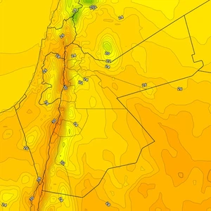 الأردن درجات حرارة أبرد من مُعدلاتها نهاية الأسبوع مع ظهور كميات من