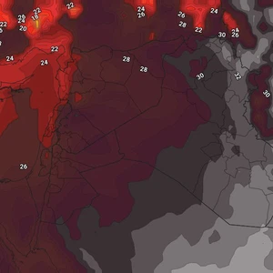 Jordan A Small Decrease In The Effect Of The Hot Air Mass On The Main