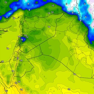 Jordan Temperatures Continue To Be Higher Than Their Rates At The End