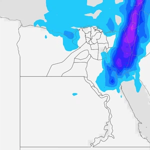 مصر انخفاض ملموس على درجات الحرارة الثلاثاء وزخات رعدية من الأمطار