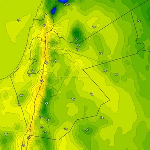 الأردن انخفاض قليل على درجات الحرارة مع ظهور السُحب المُنخفضة
