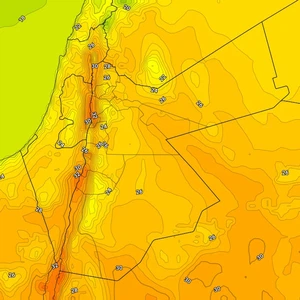 Jordan Temperatures Continue To Be Higher Than Their Average Saturday