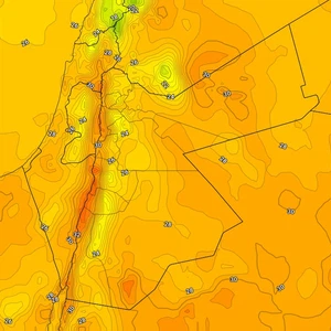 الأردن المملكة تتأثر بالكتلة الهوائية المعتدلة السبت وازدياد تأثيرها