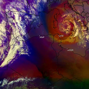 A Deep Low Pressure System Is Now Forming Between Italy And Greece