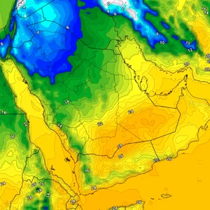 السعودية تفاصيل كتلة باردة تبدأ تأثيرها على المملكة الخميس واتساع