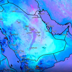 السعودية 1215م موجة الغبار بدات تأثيرها على شرق ووسط المملكة وتنبيه