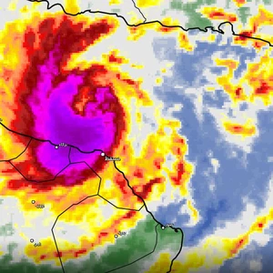 Live broadcast: The eye of Hurricane Shaheen approaches land in the ...