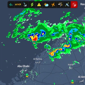 Emirates 745 Pm A Wide Spread Of Rain Clouds In The Sky Of Many