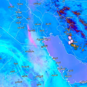 حفر الباطن 320م موجة من الغبار تندفع نحو حفر الباطن قادمة من
