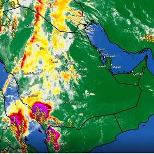 Saudi Arabia 400 Pm Thunder Clouds Developing In The Sky Of Al