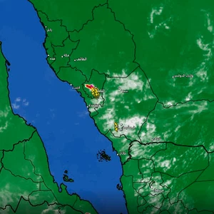 Saudi Arabia 140 Pm Rainy Thunderstorms In Parts Of Jizan Asir And