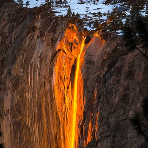 The California fire waterfall returns this year. What is the secret ...