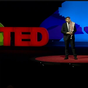 Al-Shaker speaking at TED in Arabic about confronting climate change to ...