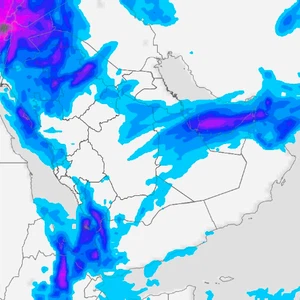Saudi Arabia The Areas Covered By Rain In The Kingdom On Monday 12 26