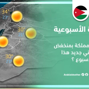 الأردن النشرة الأسبوعية هل تتأثر المملكة بمنخفض خماسيني جديد هذا