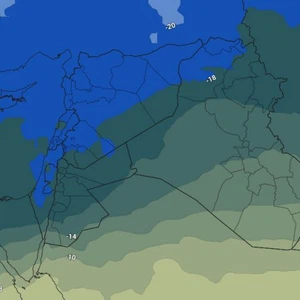 الأردن نهاية الأسبوع اشتداد تأثير منخفض البحر الأحمر بالتزامن مع حالة