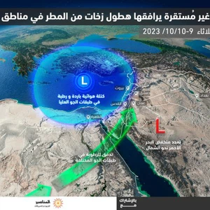الأردن عدم استقرار جوي يؤثر تدريجياً يوم الإثنين و يشتد ليلاً و صبيحة
