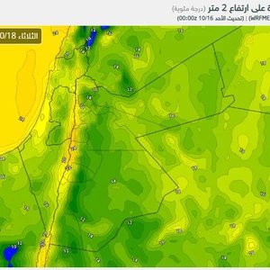 Jordan Mild Autumn Weather In Most Areas On Monday And A Drop In