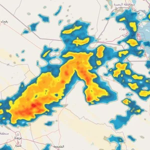 Update 0915 Am A Belt Of Thunderstorms Affects Hafar Al Batin