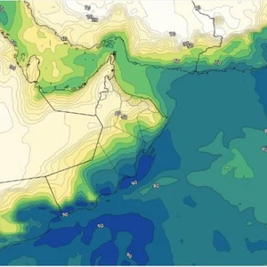 النشرة الأسبوعية عُمان درجات حرارة أقل من مُعدلاتها المُعتادة و نشاط