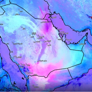 عاجل موجة غبارية ضخمة تتشكل الان وتوقعات بتحركها مباشرة نحو الرياض