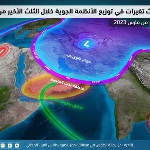سلطنة عُمان مراقبة تأثر السلطنة بأخدود من منخفض جوي منتصف الأسبوع