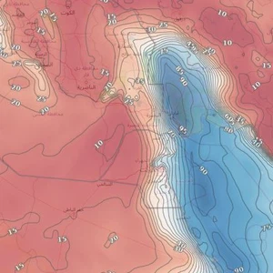 الكويت أجواء حارة بوجهٍ عام في أغلب المناطق و المزيد من الإرتفاع على