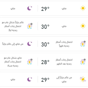جدة وتتوالى البشائر مؤشرات على فرص متعددة للأمطار خلال النصف